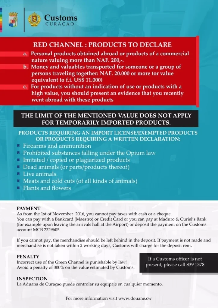 Customs - Curaçao International Airport